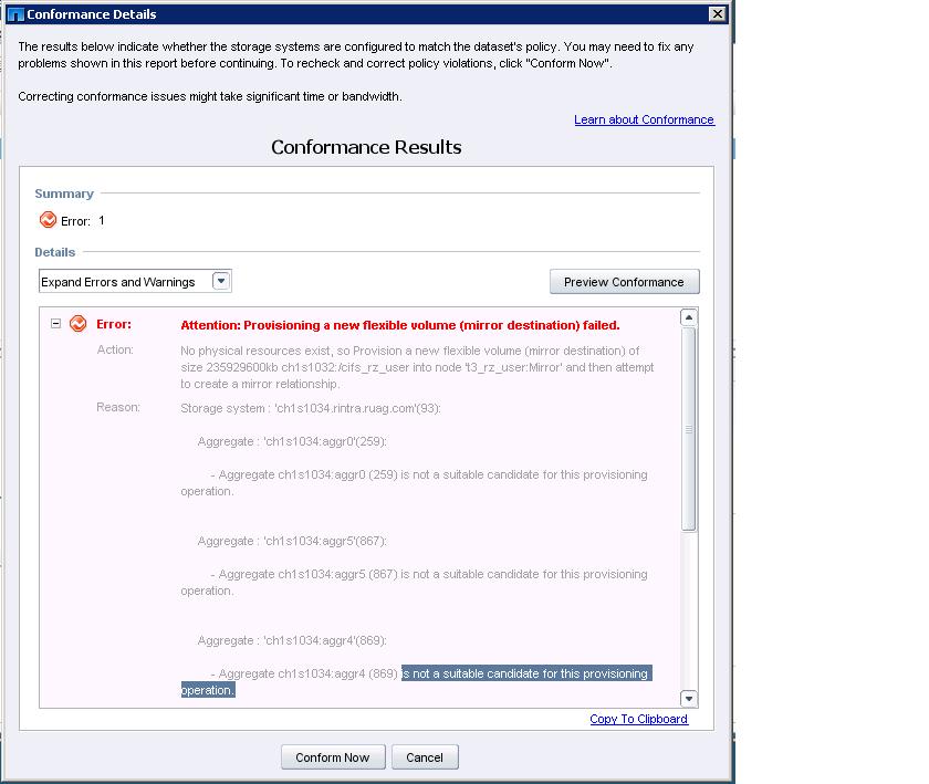 Solved: Provisioning for SnapMirror failed: no suitable candidate - NetApp Community