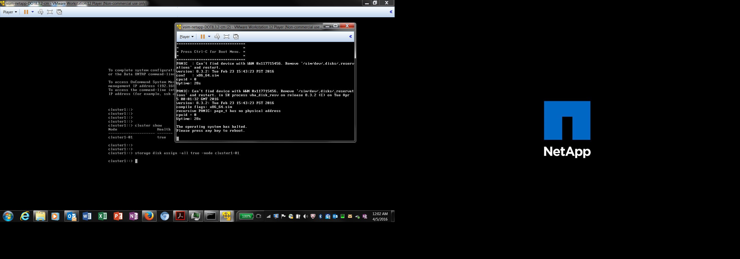 Solved Add Second Node To 832 Simulator Netapp Community