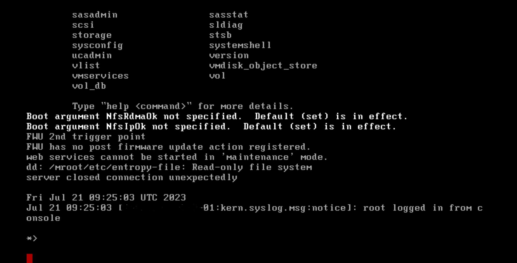 Maintenance Mode Boot Is Unresponsive Netapp Community