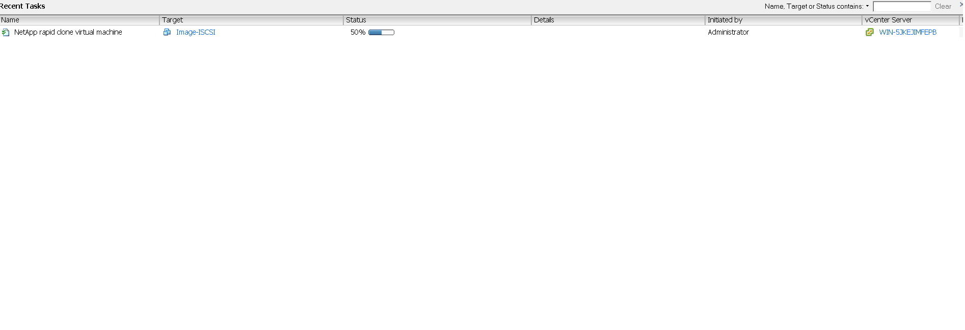Issue With Rapid Cloning Vm Using Vsc 421 Through Rcu Api On Iscsi Datastores Netapp Community