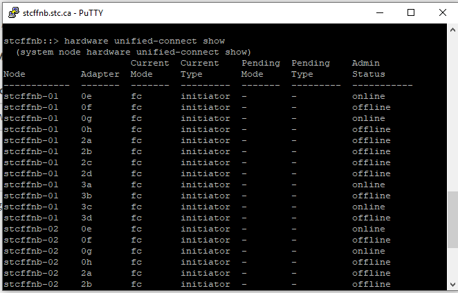 We're having difficulty turning storage ports online - NetApp Community