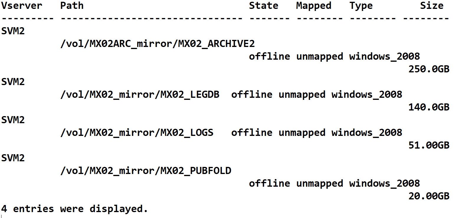 Solved: Unable to delete read only LUNs - NetApp Community