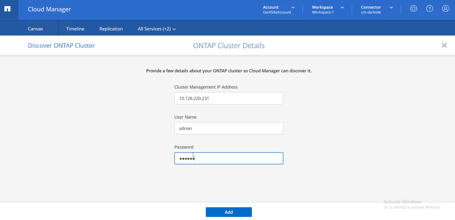 Cloud Backup Support for Cloud Manager Dark-Site Deployments - NetApp ...