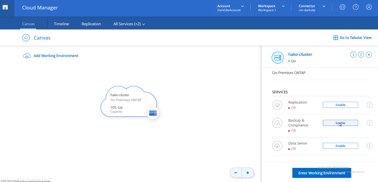 Cloud Backup Support for Cloud Manager Dark-Site Deployments - NetApp ...