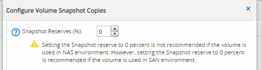 Solved: Snapshot reserve 0 pourcent but space used - NetApp Community