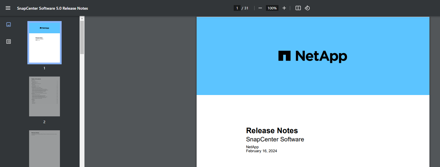 Solved: SnapCenter 5 Release Notes Link is Broken - NetApp Community