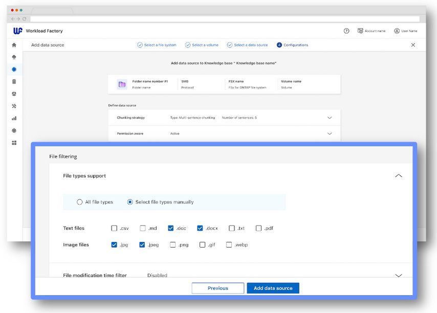 What’s new in BlueXP Workload Factory on AWS: February and March ...
