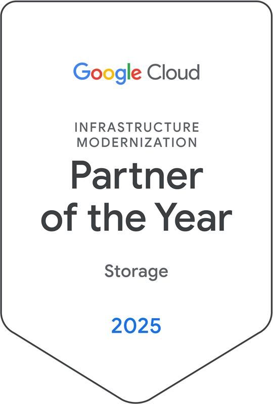 NetApp is named 2025 Google Cloud Infrastructure Modernization Partner of the Year for storage ...