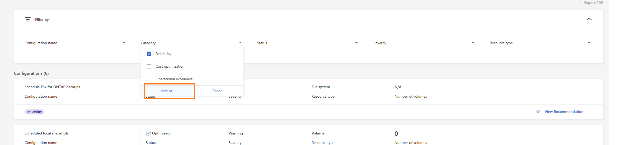 One-click alignment to AWS Well-Architected storage recommendations ...