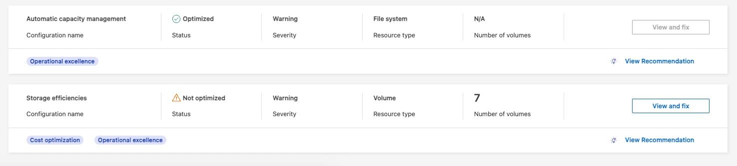One-click alignment to AWS Well-Architected storage recommendations ...