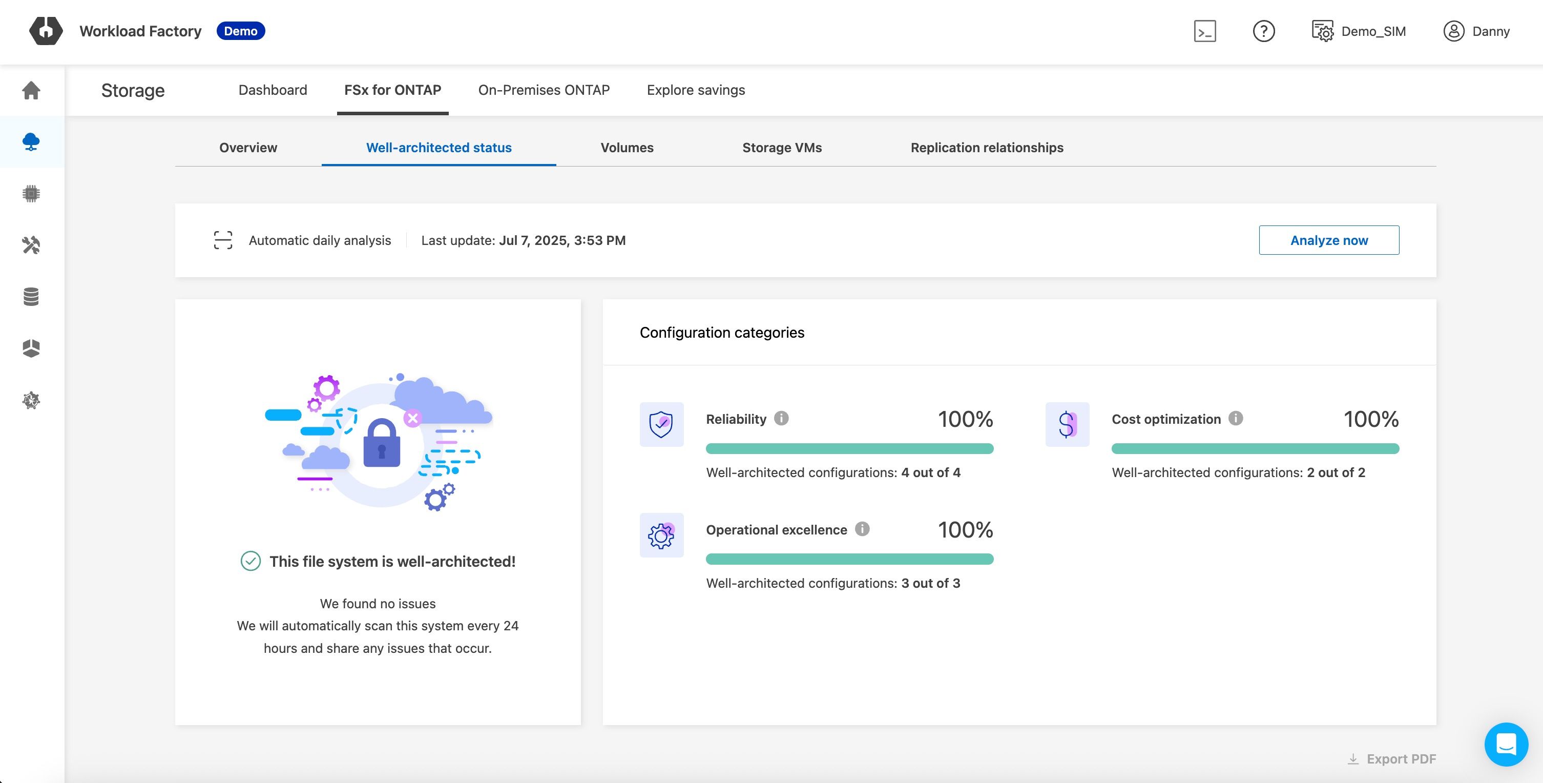 One-click alignment to AWS Well-Architected storage recommendations ...
