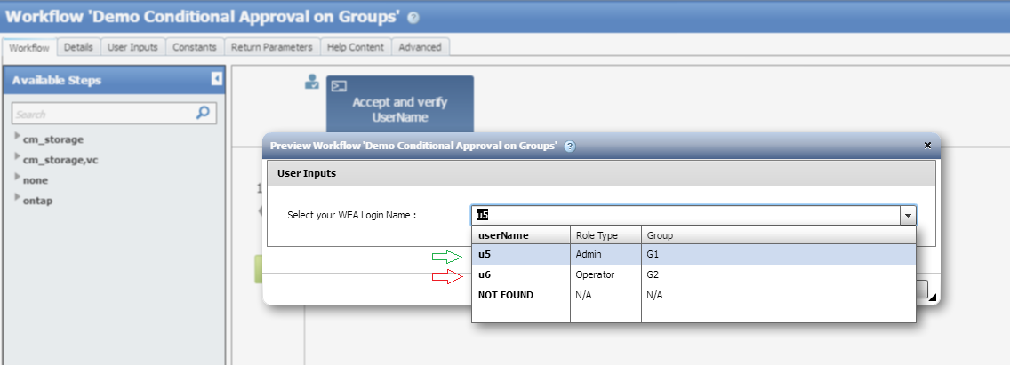 WFA - Conditional Approval Point - filter by Users role or AD group ...