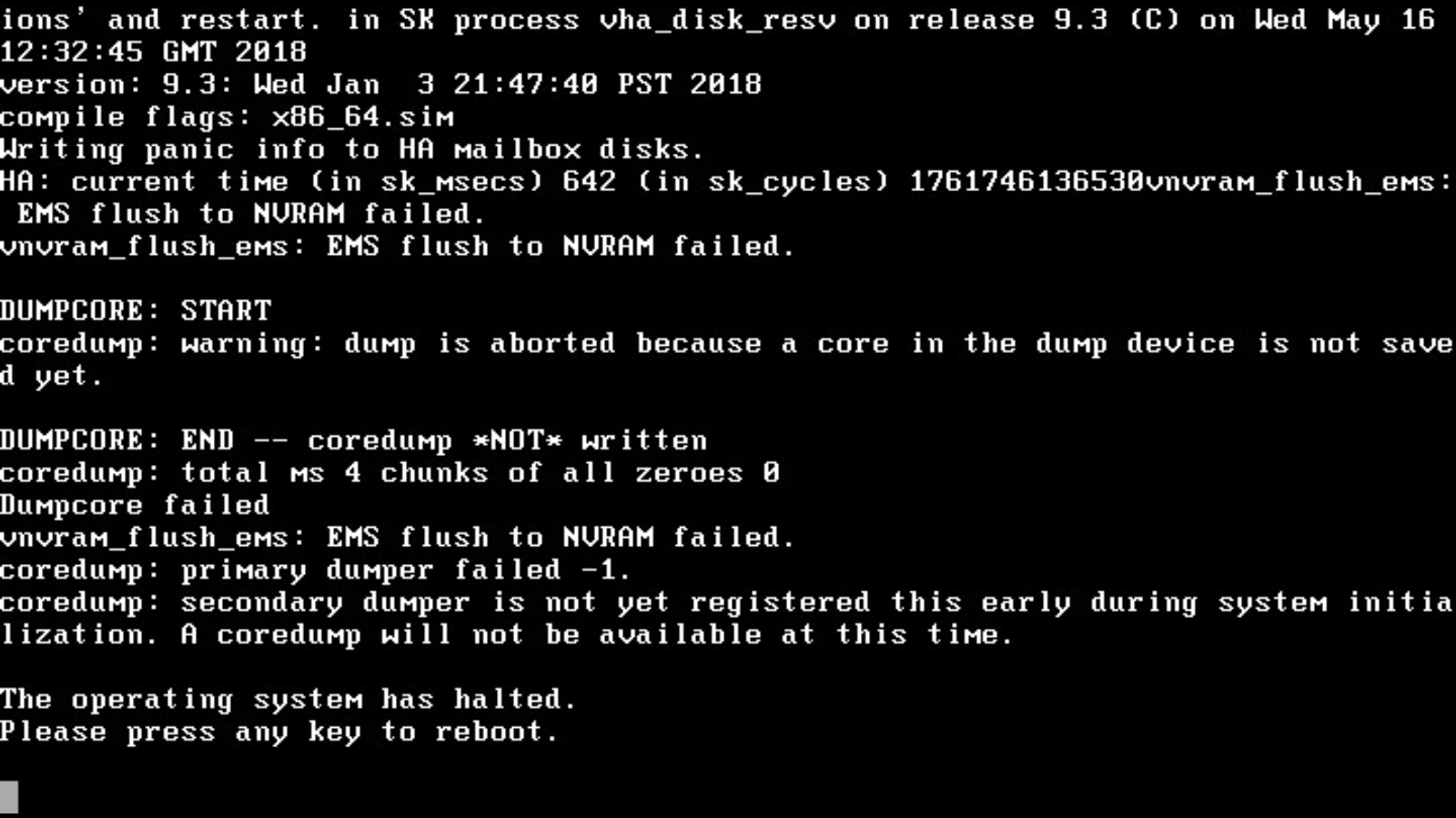Solved Second Simulate Ontap 9 3 Failed To Boot Netapp Community