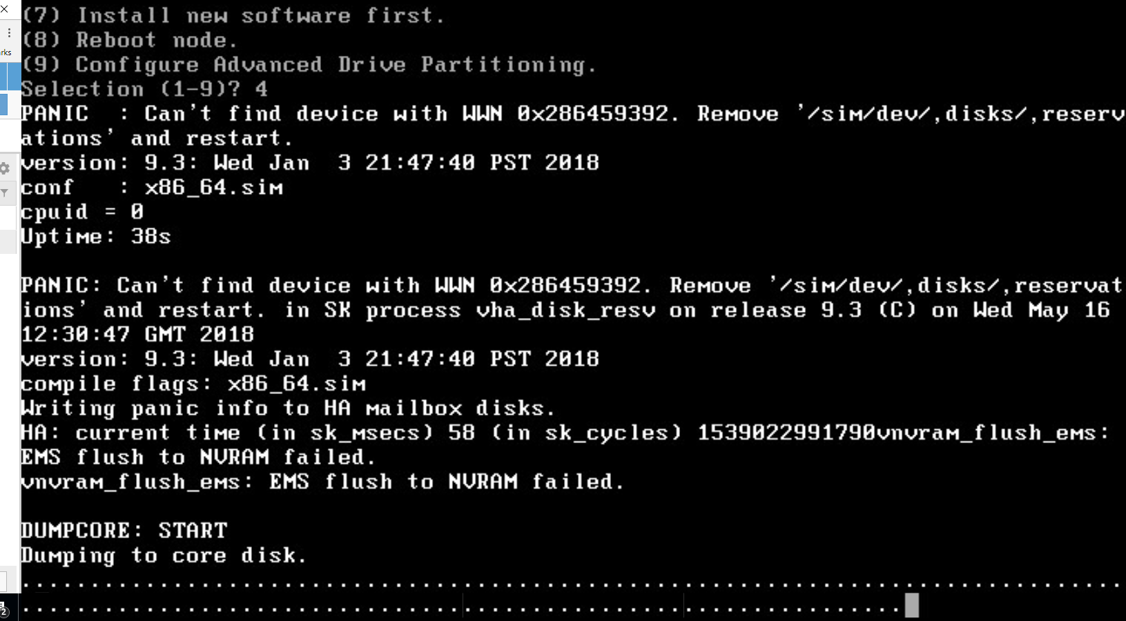 Solved Second Simulate Ontap 9 3 Failed To Boot Netapp Community